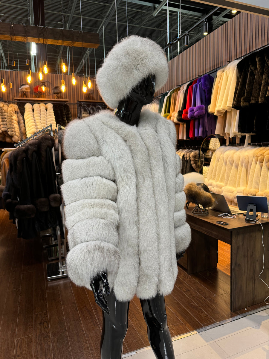 White Fox Fur Coat – Elisa Fur